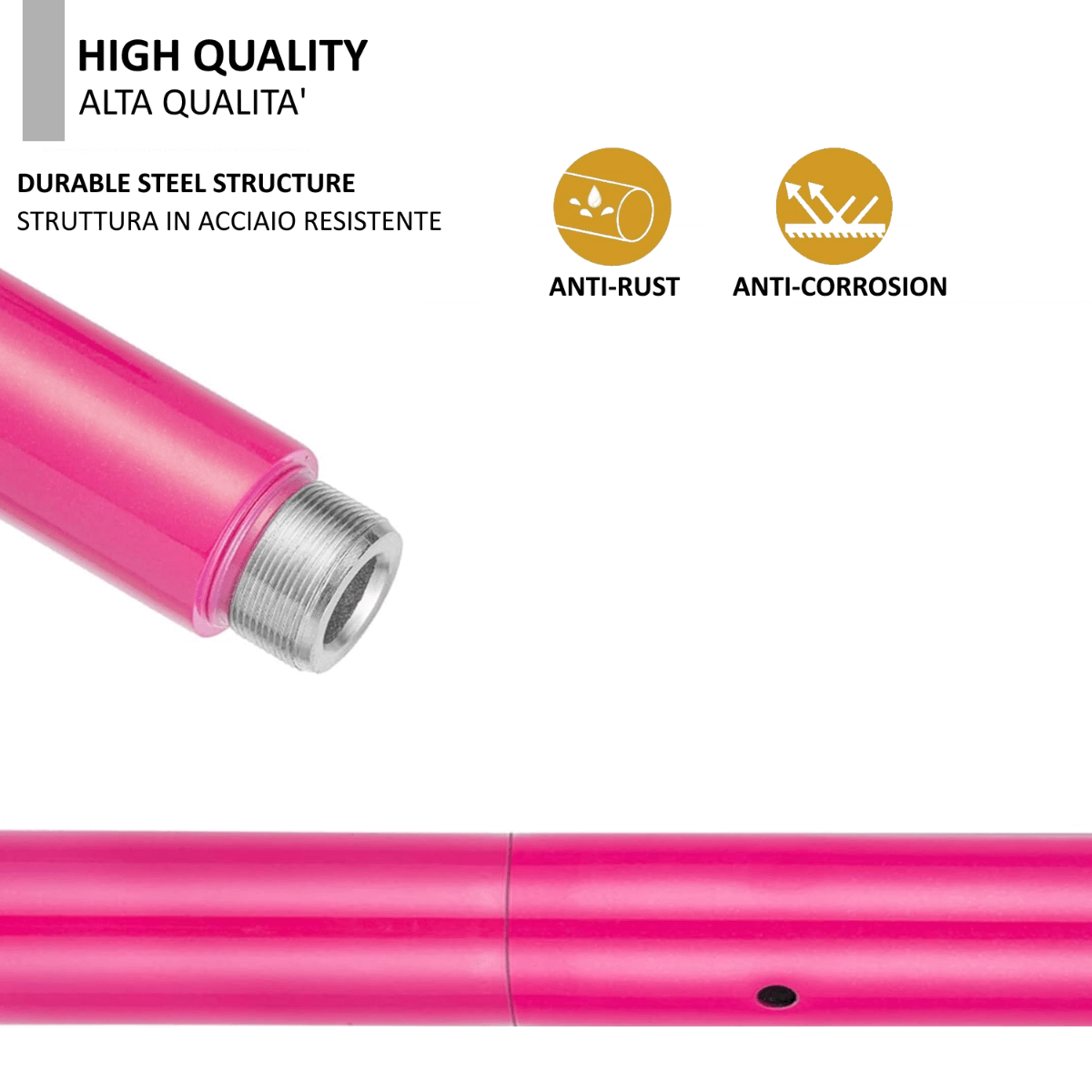 Adjustable Pole Dance Pink Pole - Best Home Kit